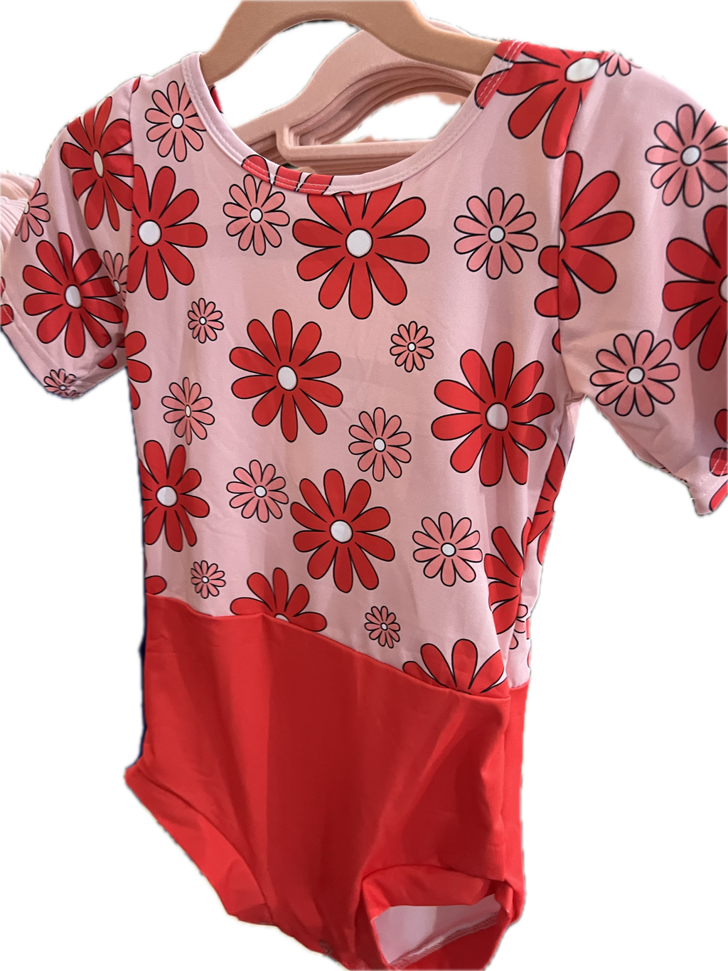 On Pointe Tiny Dancer Red Floral Leotard – On Pointe Designs